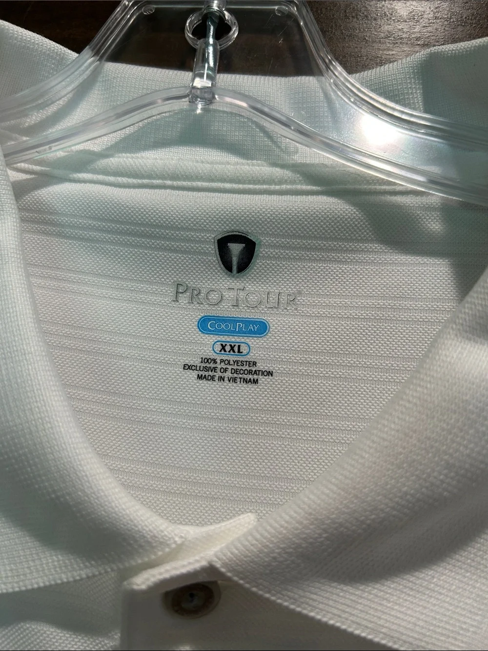 Pro Tour | Shirts | A62 Nwt Pro Tour Mens White Polo Shirt Sleeve ...